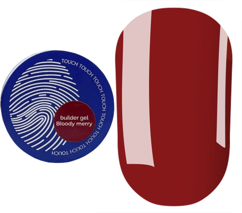 Touch Builder Gel Bloody merry, 15 мл – PandaNailsShop